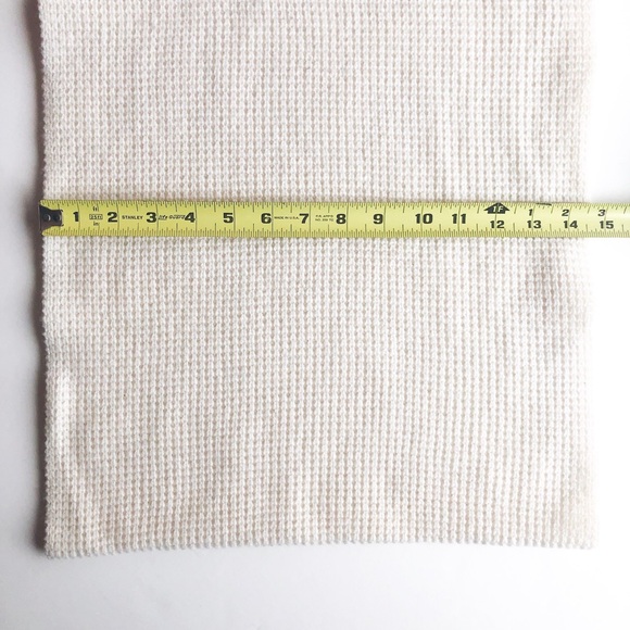 J. Crew Factory | Accessories | Jcrew Cream White Waffle Knit Infinity ...